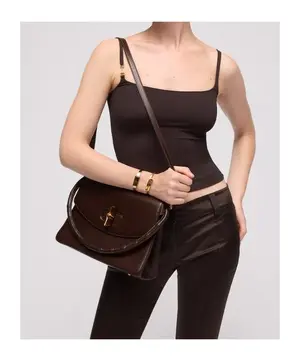 Gucci Bamboo Vendetta Top Handle Bag - Dark Brown