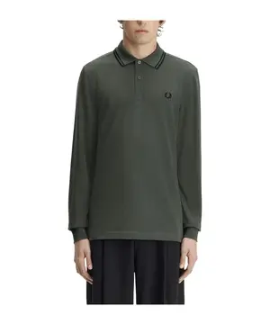 Fred Perry Long Sleeve Twin Tipped Polo Shirt