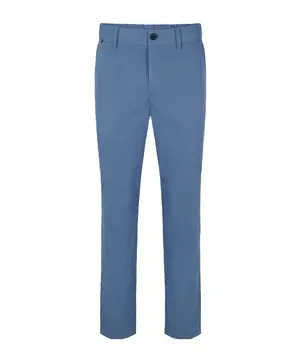 Hugo Boss Dustyblue Flatfront Chino Trousers - Blue