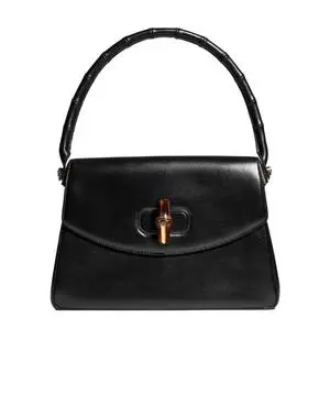Gucci Bamboo Vendetta Medium Top Handle Bag - Black