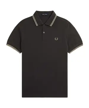 Fred Perry Shortsleeve Cotton Polo Shirt - Black