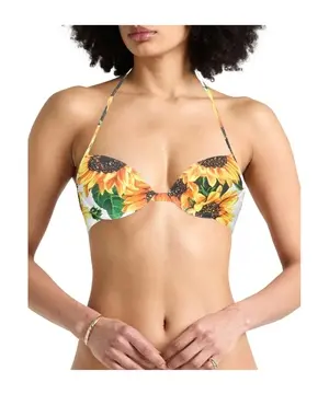 Dolce & Gabbana Floral Print Bikini Top