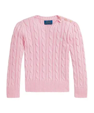 Polo Ralph Lauren Cable Knit Crew Jumper - Pink