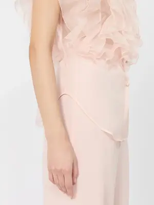 Max Mara Ruffled Silk Shirt