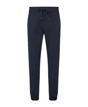 Hugo Boss Navy Drawstring Jogger Pants - Blue