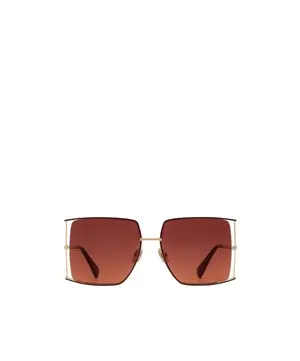 Max Mara Square Frame Sunglasses - Red