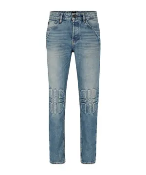 Hugo Boss Lightwash Blue Straightleg Jeans - Gray