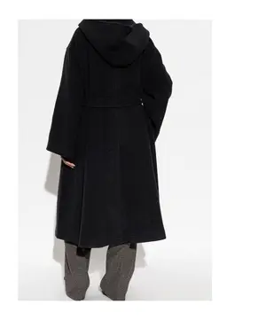 Etro Wool-blend Coat With Hood And Belt