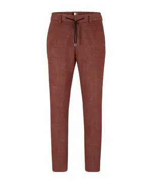 Hugo Boss Minimalist And Versatile Trousers - Red