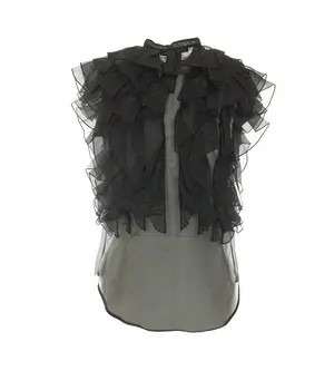 Max Mara Ruffled Silk Shirt