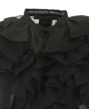 Max Mara Ruffled Silk Shirt