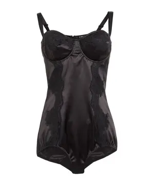 Dolce & Gabbana Minimalist Satin Bodysuit