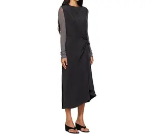 Studio Nicholson Midi Delph Knotted Sleeveless Dress