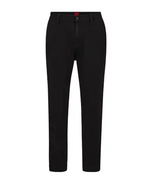 Hugo Boss Twill Chino Trousers - Black