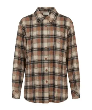 P.a.r.o.s.h Checked Curved Hem Shirt