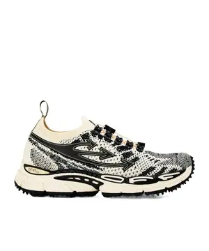 Off-White Lightweight Knit Casual Shoes - Black
