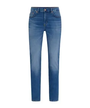 Hugo Boss Mediumblue Gradient Washed Jeans - Blue