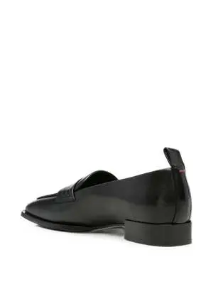 AeydĒ Square-toe Leather Loafers With Block Heel