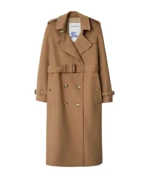 Burberry Long Cashmere Kensington Trench Coat