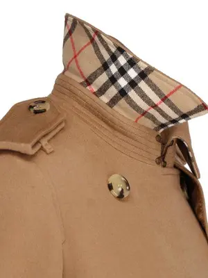 Burberry Long Cashmere Kensington Trench Coat