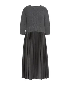 Max Mara Sleeveless Midi Dress - Dark Gray