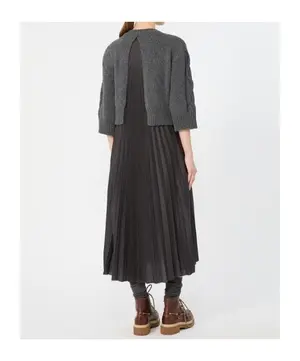 Max Mara Sleeveless Midi Dress - Dark Gray