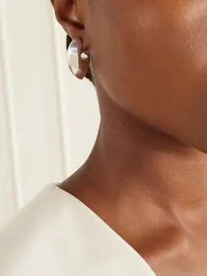 Bottega Veneta Sterling Hoop Earrings