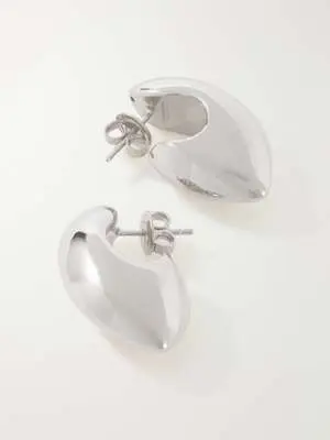 Bottega Veneta Sterling Hoop Earrings