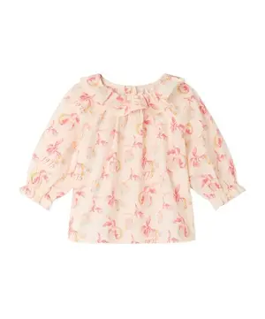 Bonpoint Dolci Cherry Print Blouse - Off-white Printing