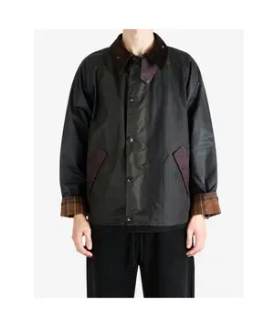 Barbour Plaidpanel Waxed Cropped Jacket
