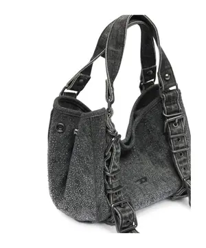DIESEL® D-one-small Top-handle Bag In Crystal Solarised Denim