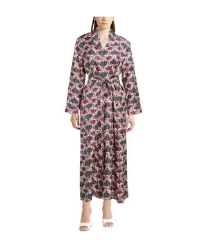 Max Mara Printed Silk Shirt Dress