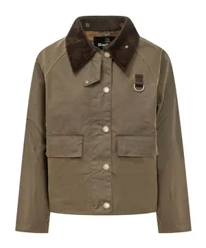 Barbour Cropped Waxfinish Field Jacket