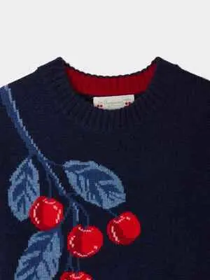 Bonpoint Cherry-intarsia Maxine Sweater