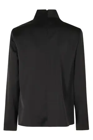 Emporio Armani Satin Bow-neck Top