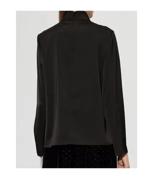 Emporio Armani Satin Bow-neck Top