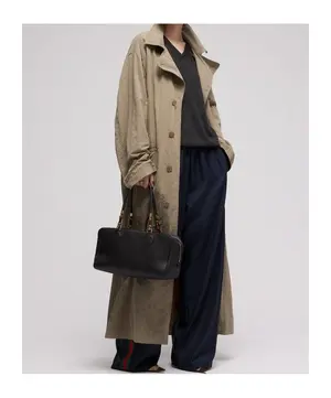 Gucci Large Boston Bag With Bamboo