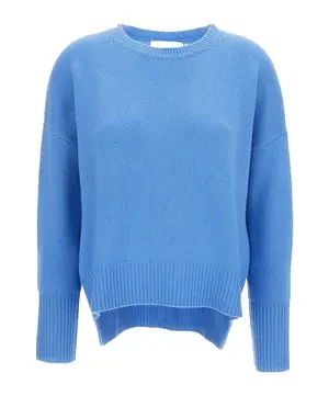 LISA YANG Mila Ribbed-knit Crew-neck Sweater - Blue