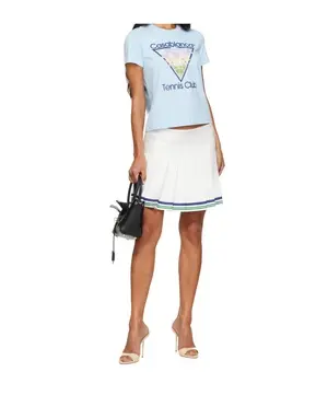 Casablanca Tennis Club Graphic Cropped T-shirt