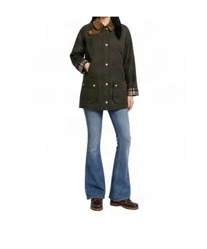 Barbour Icons Beadnell Wax Jacket With Corduroy Trim