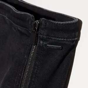 Gucci Fitted Denim Skirt With Side Opening