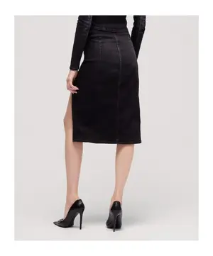 Gucci Fitted Denim Skirt With Side Opening