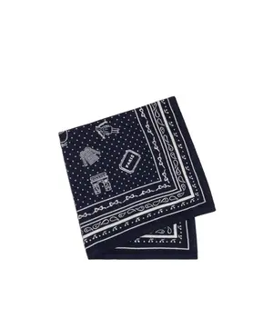 Bonpoint Marcy Paisley-print Scarf - Navy Blue