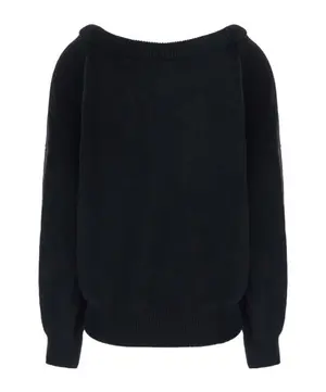 LISA YANG Doria Scoop-neck Ribbed-trim Sweater