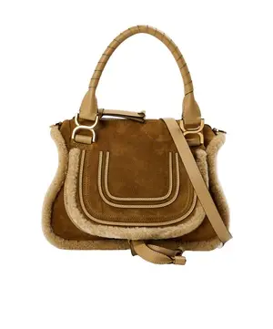 Chloé Color Block Suede Crossbody Bag