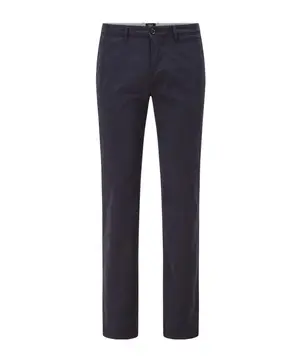 Hugo Boss Navy Chino Trousers - Blue