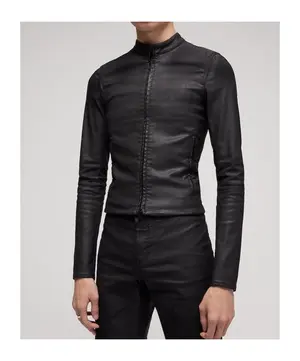 Gucci Coated Stretch Cotton Twill Denim Jacket