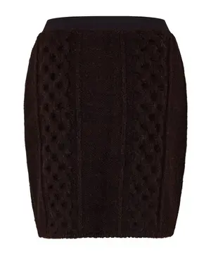 Bottega Veneta Simple Middle Skirt - Black