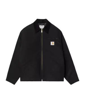 Carhartt Work In Progress Og Detroit Logo-patch Zip-up Shirt Jacket