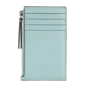 Tory Burch Minimalist Solid-color Leather Card Holder